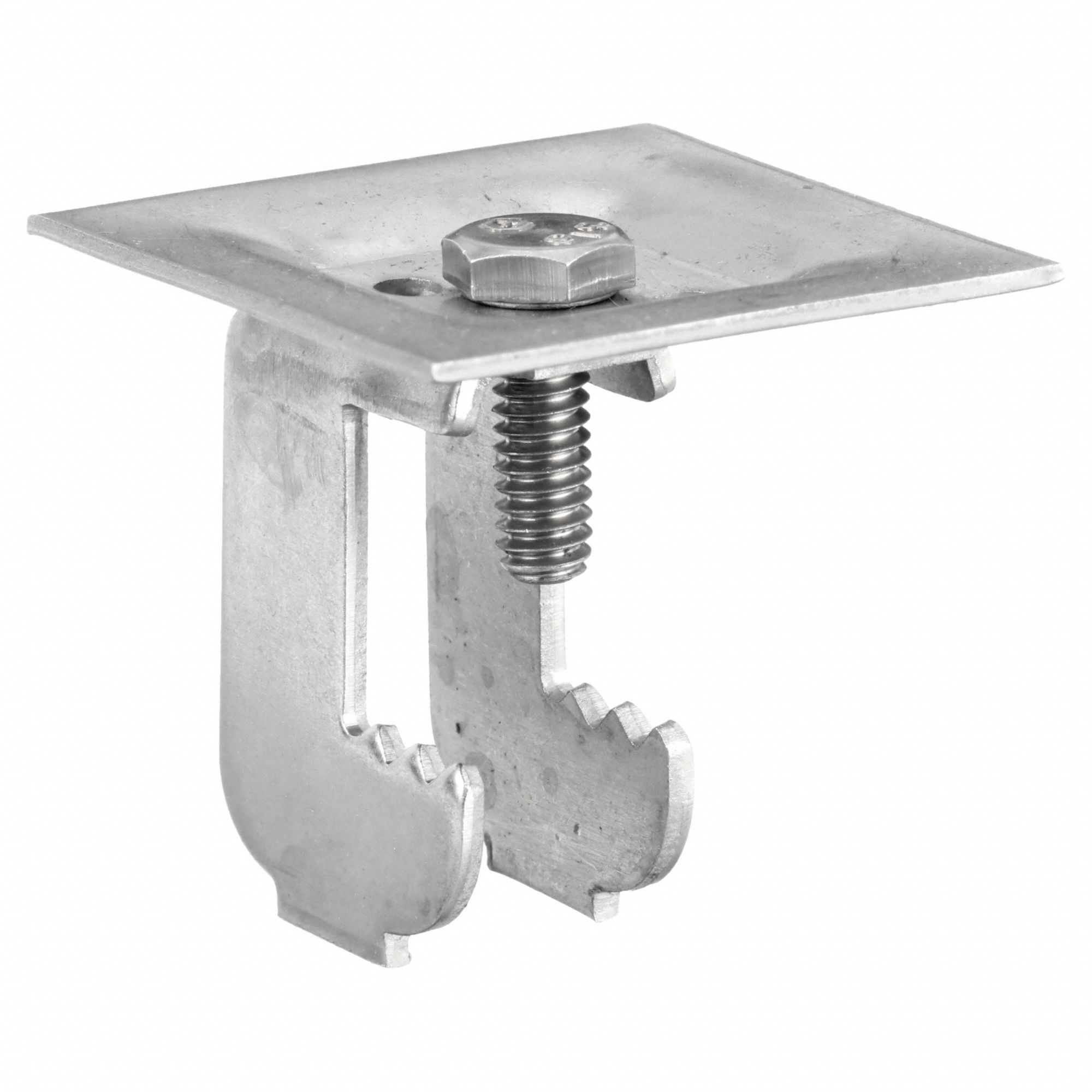 Square, 1/4"-20 Hex Head Cap Screw, Grating Clip, Stainless Steel, 50PK ...