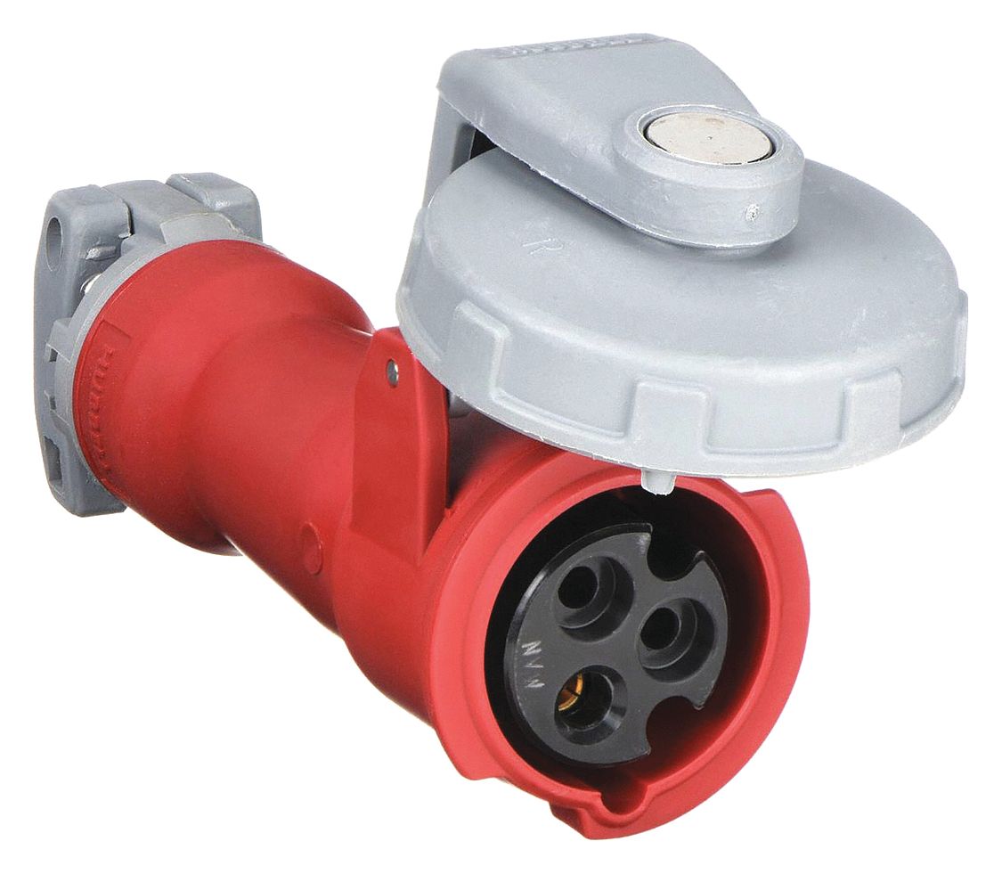 20 A, 480V AC, Watertight Pin and Sleeve Connector - 1VCJ8|HBL320C7W ...