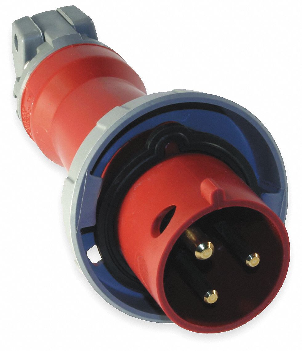 HUBBELL WIRING DEVICE KELLEMS IEC Pin And Sleeve Plug 20 Amps Plugs