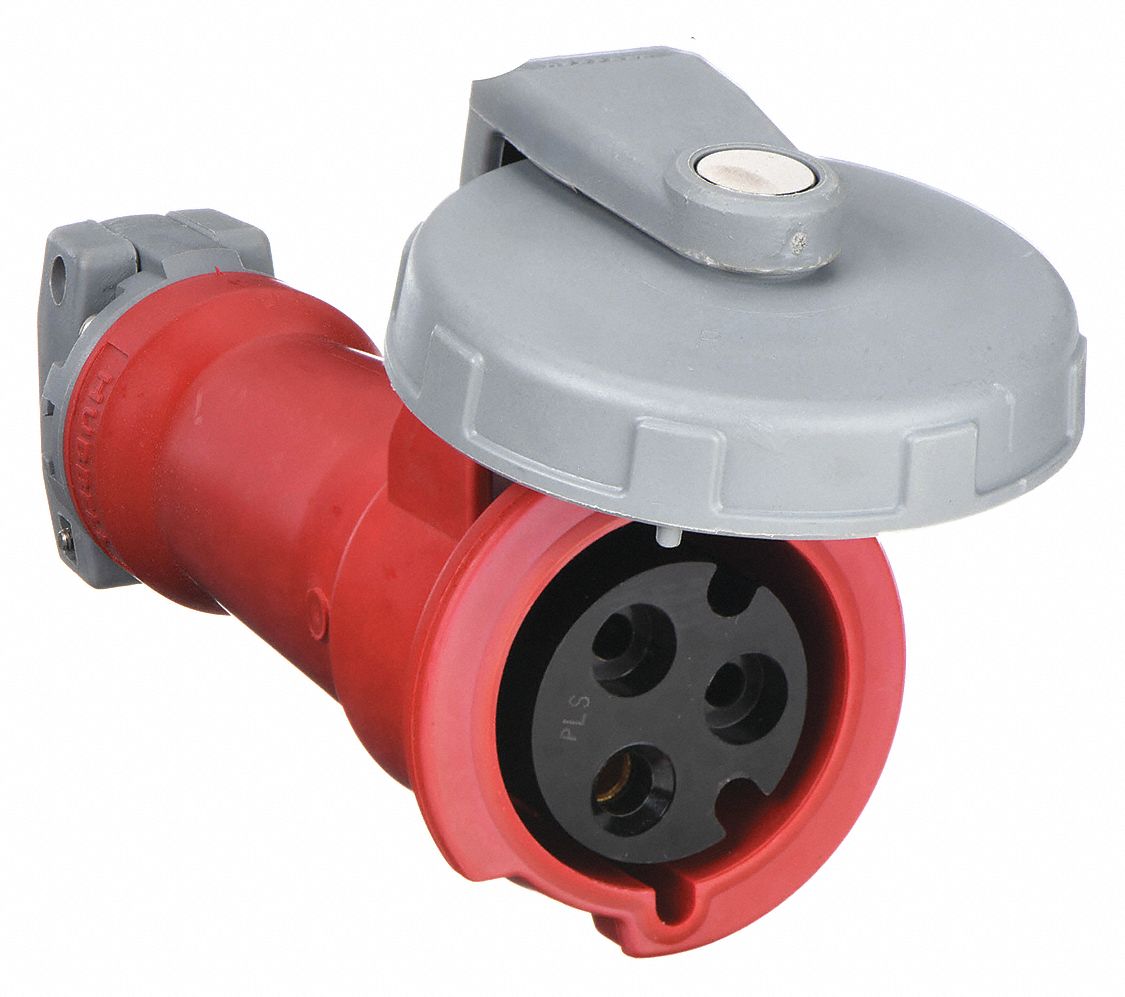 HUBBELL Conector IEC,Clavija y Manga,30A,480V - Conectores con Perno y ...