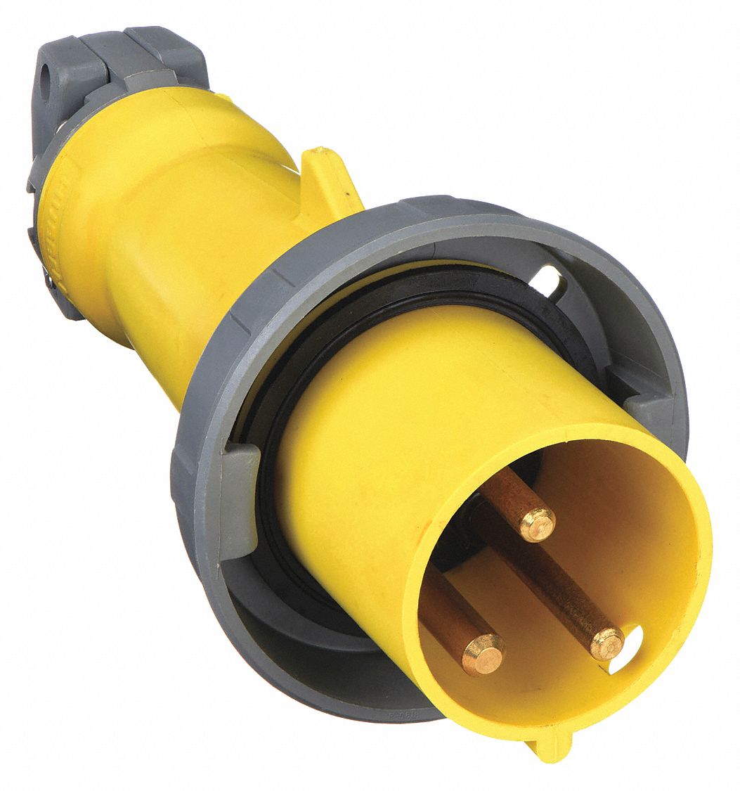 60 A, 125V AC, IEC Pin and Sleeve Plug - 1VCL2|HBL360P4W - Grainger