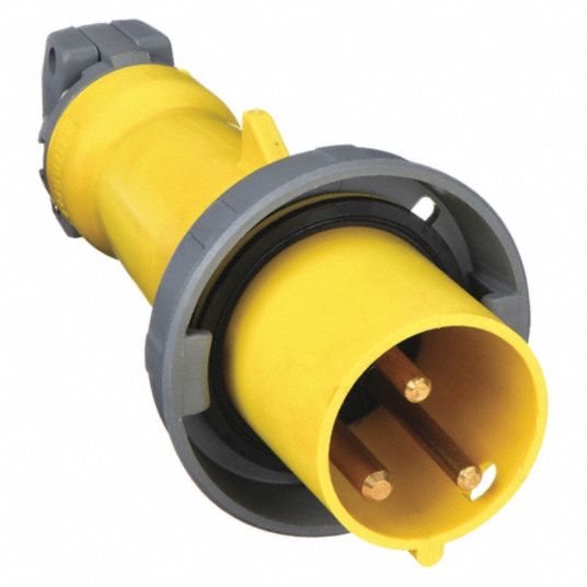 60 A, 125V AC, IEC Pin and Sleeve Plug - 1VCL2|HBL360P4W - Grainger