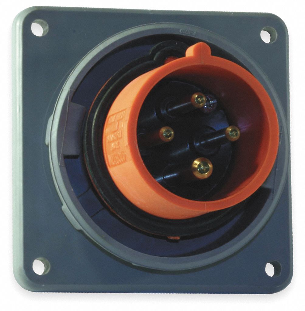 HUBBELL Watertight Pin and Sleeve Inlet: 20 Amps - Plugs and ...