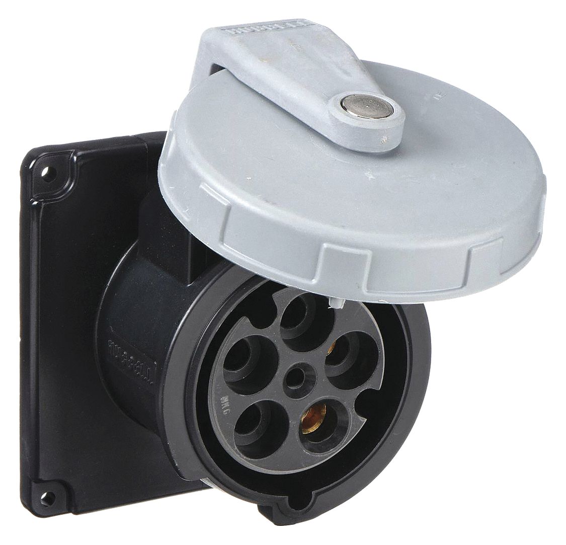 100 A, 347/600V AC, Watertight Pin and Sleeve Receptacle - 1VCP2 ...