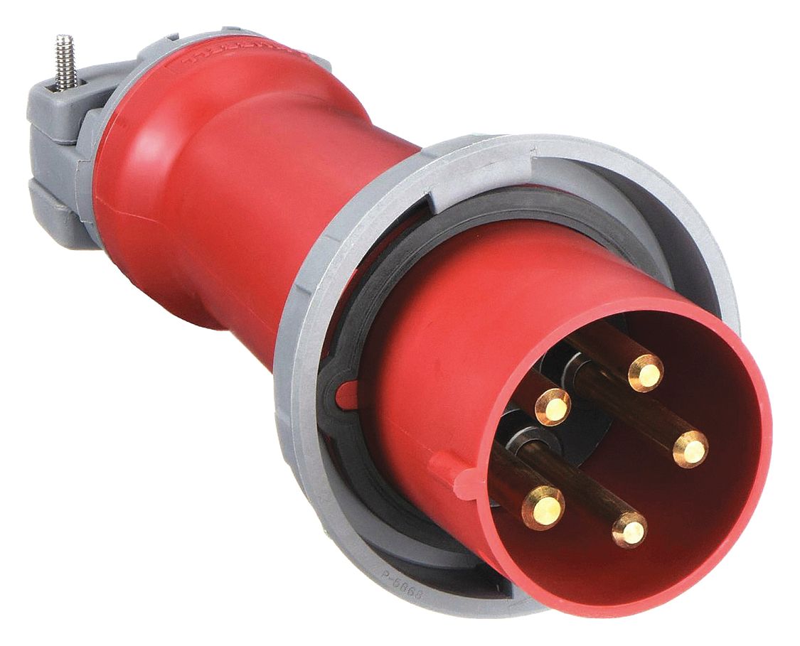 HUBBELL WIRING DEVICE-KELLEMS, Zytel 801 Nylon, 100 Amps - Plugs and ...