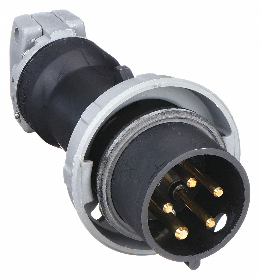 20 A, 347/600V AC, IEC Pin and Sleeve Plug - 1VCP8|HBL520P5W - Grainger