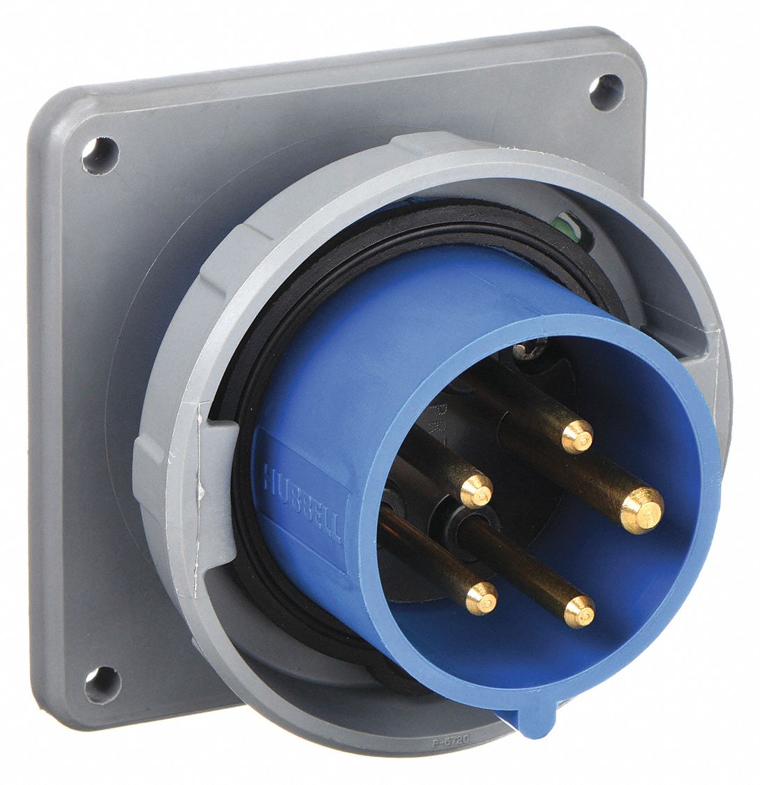 30 A, 120/208V AC, Watertight Pin and Sleeve Inlet - 1VCR8|HBL530B9W ...