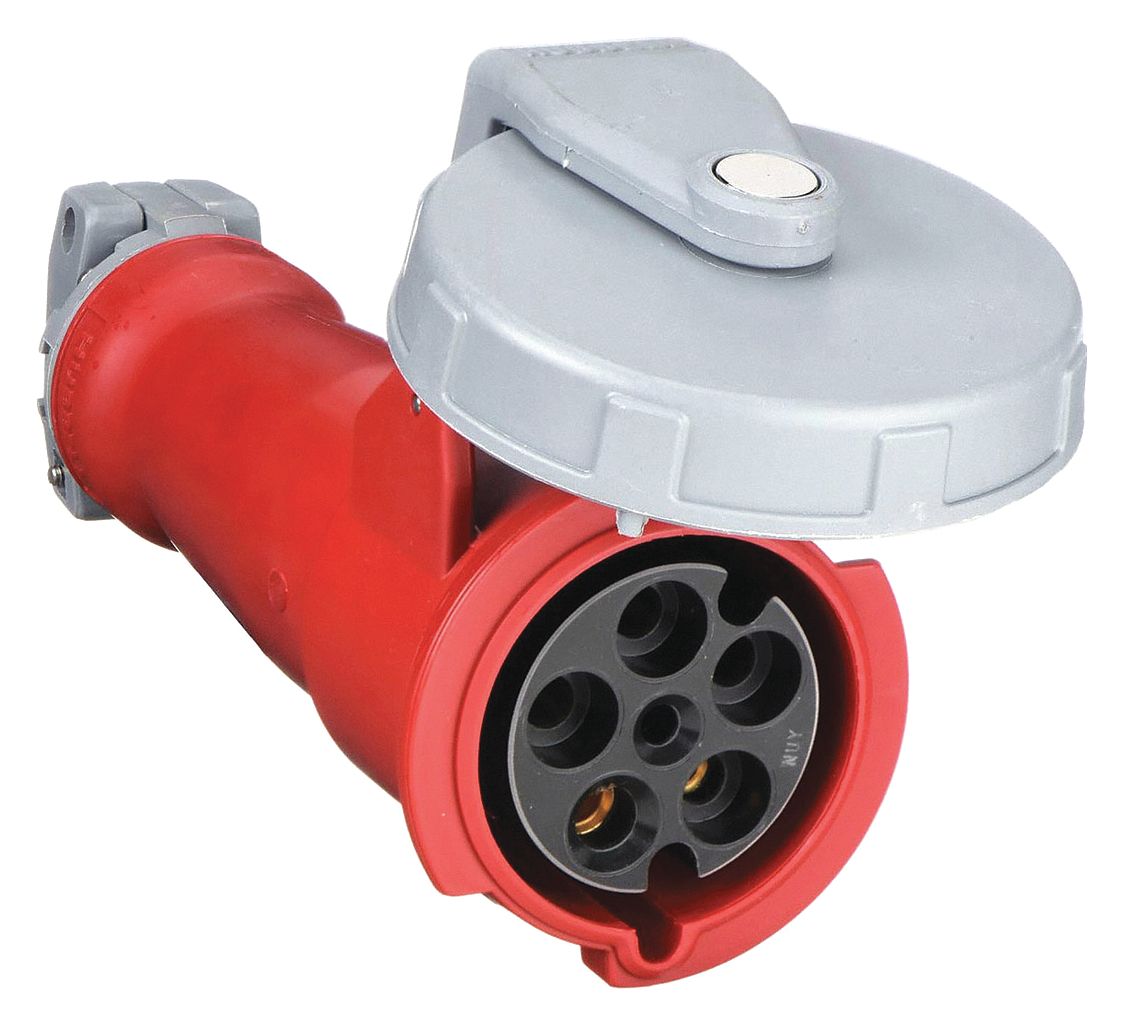 60 A, 277/480V AC, Watertight Pin and Sleeve Connector - 1VCT6 ...
