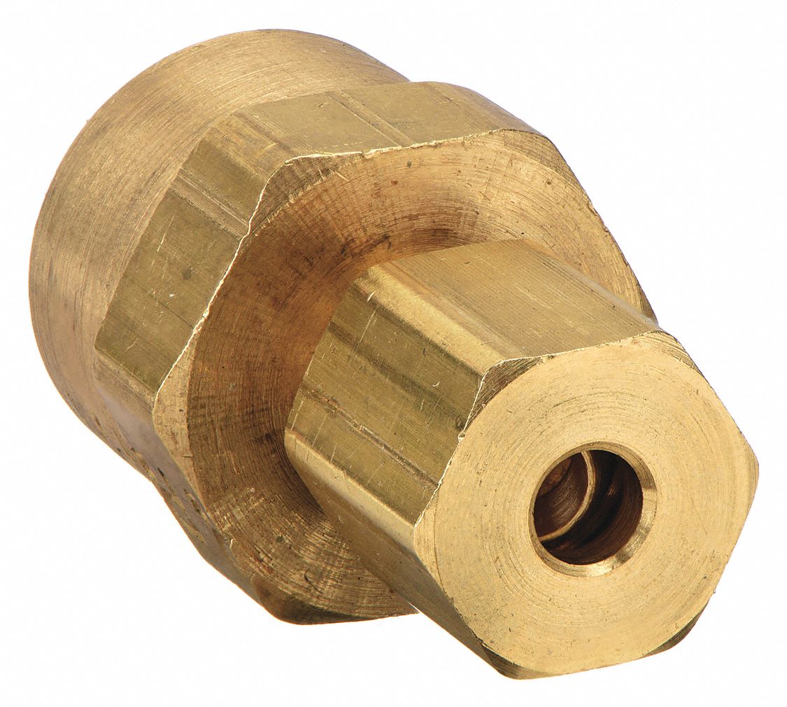 PARKER, 1/8 in OD x 1/8 in Pipe Fitting Size, Compression x FNPTF ...