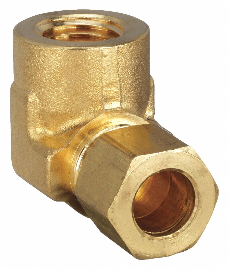 PARKER, 3/16 in OD x 1/8 in Pipe Fitting Size, Compression x FNPTF ...
