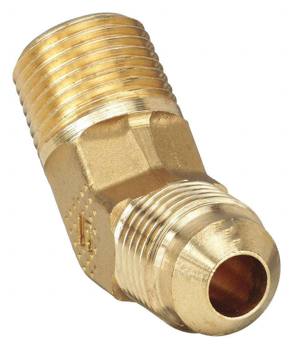 3/8 in OD x 3/8 in Pipe Fitting Size, Flared/Threaded, Flared Fitting ...