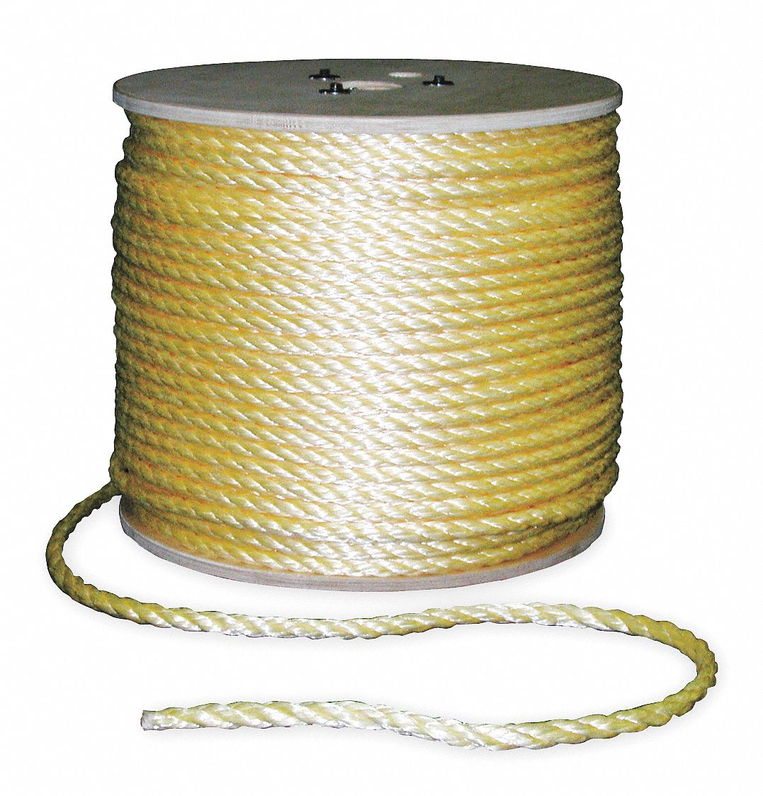 3/16 in dia. Polypropylene All Purpose General Utility Rope, Yellow ...