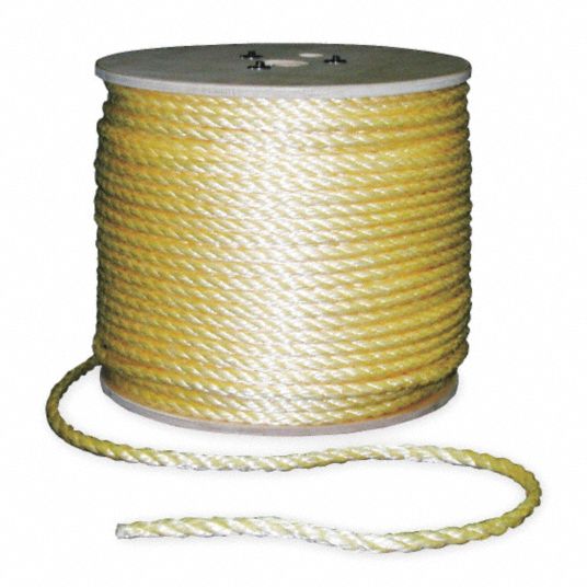 3/8 in dia. Polypropylene All Purpose General Utility Rope, Yellow ...