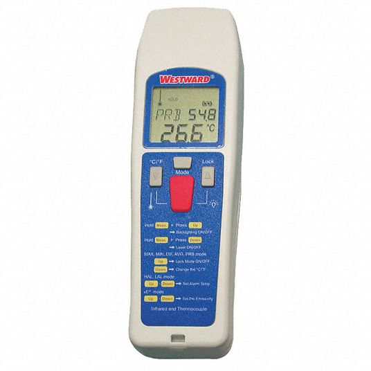 LCD, Infrared Thermometer, Single Dot Laser Sighting - Infrared - Grainger