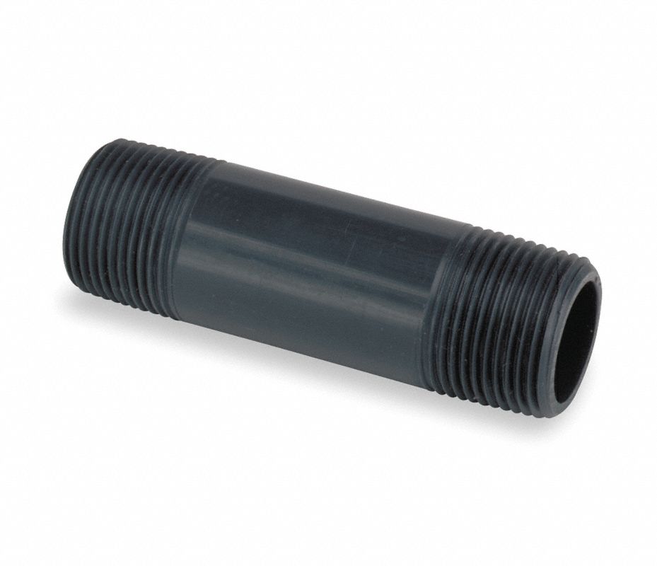 GRAINGER APPROVED Niple,Gris,Tm. 4 plg,L 12plg.,Tp.Ros. - Tubos y ...