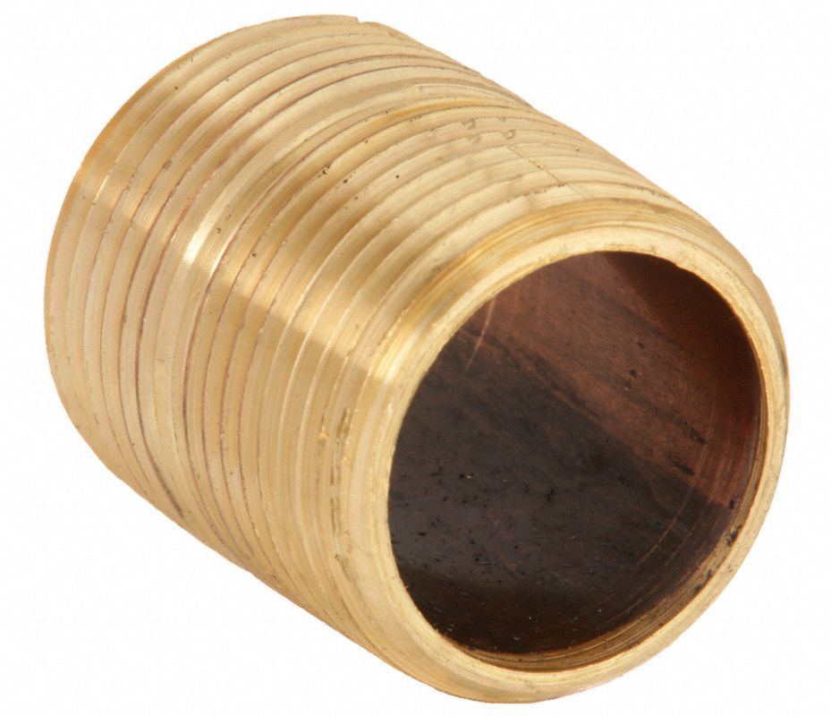 APPROVED VENDOR Niple para Tubería 3/4" Latón Rojo, 1.5" Longitud ...