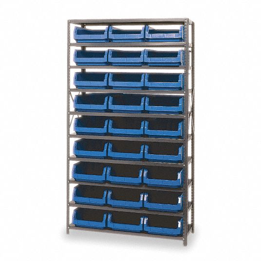 QUANTUM STORAGE SYSTEMS, 42 in x 18 in x 75 in, 1 Sided, Bin Shelving ...