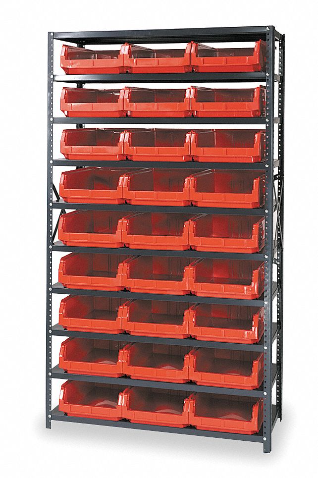 QUANTUM STORAGE SYSTEMS, 42 in x 18 in x 75 in, 1 Sided, Bin Shelving ...