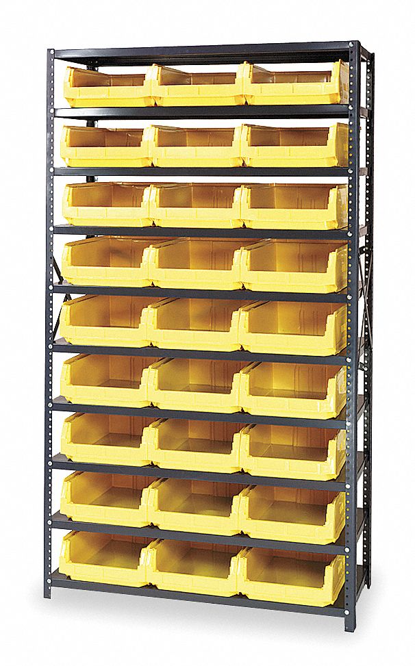 QUANTUM STORAGE SYSTEMS, 42 in x 18 in x 75 in, 1 Sided, Bin Shelving ...
