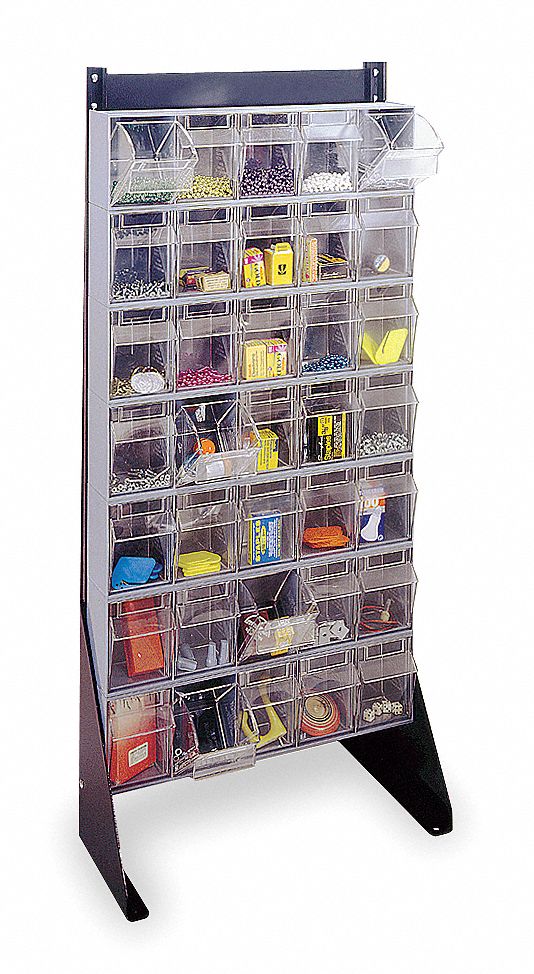 QUANTUM STORAGE SYSTEMS, 10 in x 23 5/8 in x 52 in, Freestanding, Tip ...