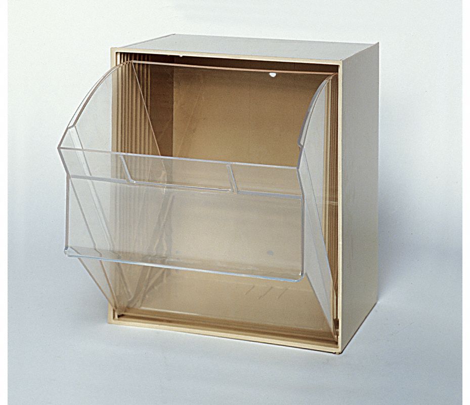 QUANTUM STORAGE SYSTEMS Contenedor Abatible, Marfil, Altura Exterior 13 ... QUANTUM STORAGE SYSTEMS Contenedor Abatible, Marfil, Altura Exterior 13 ...