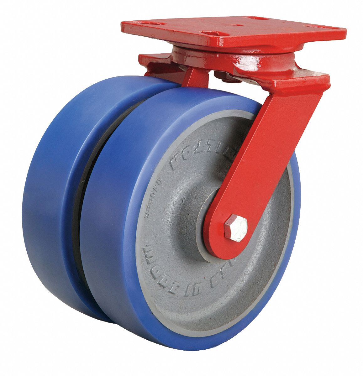 HAMILTON Rod Placa Gir,8"x2",PU,Azul,2000lb - Ruedas con Placa - 1VHT2 ...