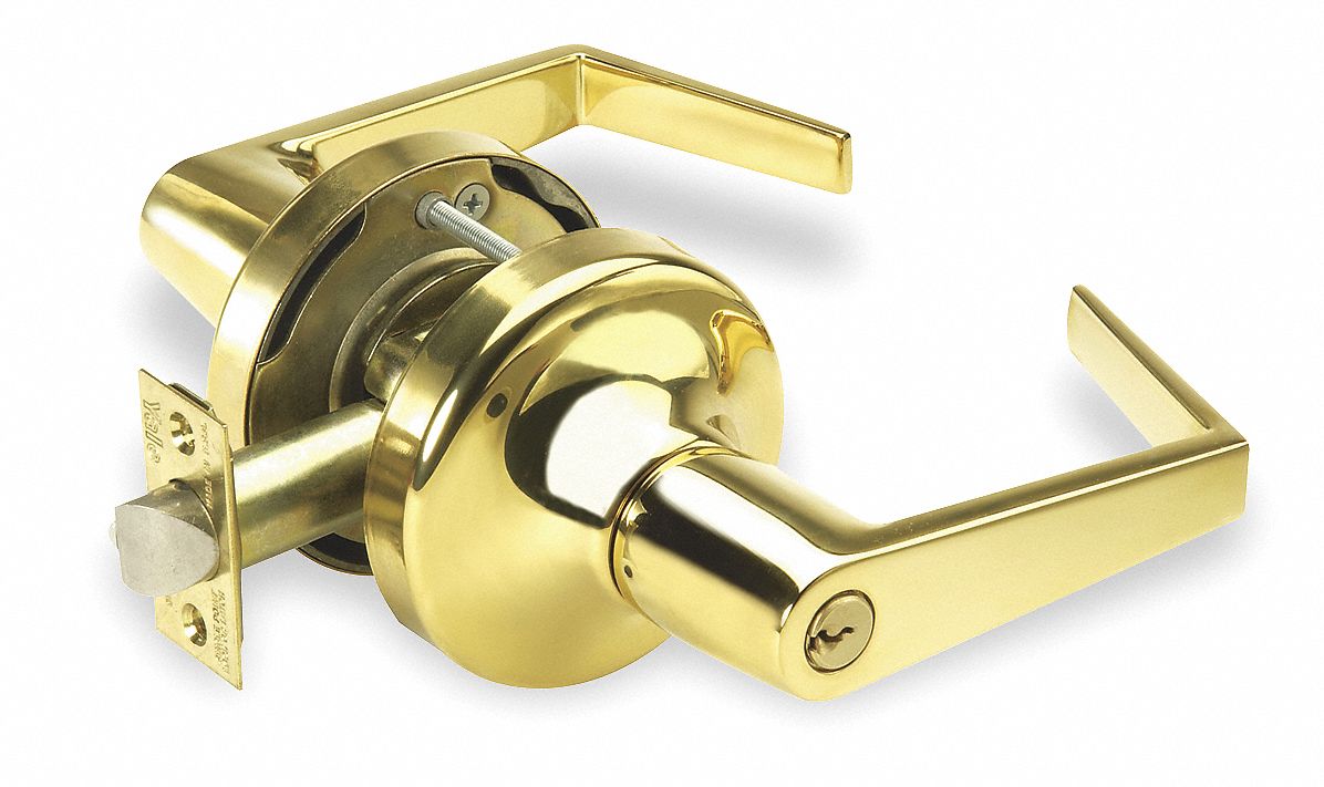 ASSA ABLOY ACCENTRA, Classroom Lever Locksets, Brass, Door Lockset ...