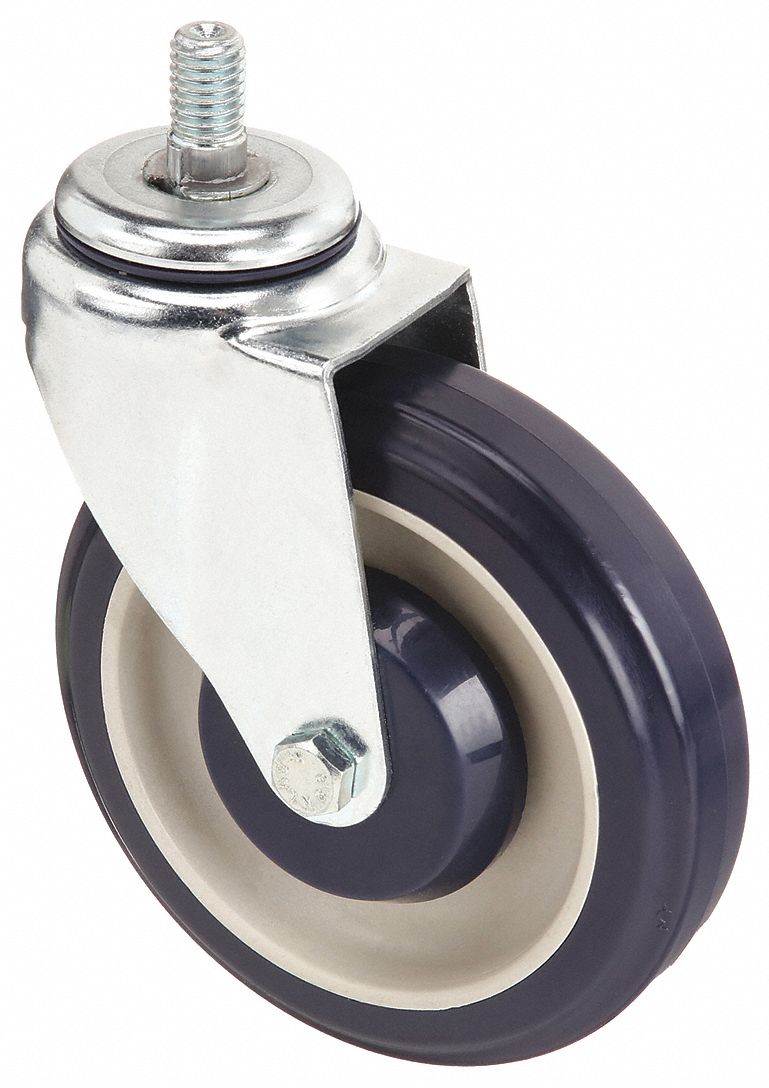 Swivel, 5 in Wheel Dia., Stem Caster - 1VJL9|P14S-RP050K-SX3 - Grainger