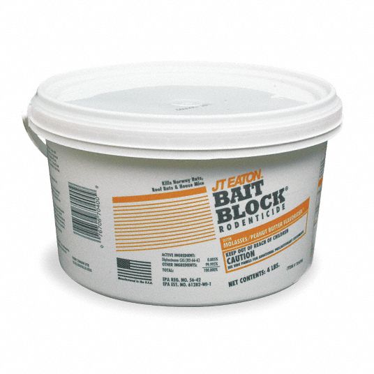 JT EATON Rodenticide, Blocks, 4 lb., Diphacinone - 1VJT5|704 - Grainger