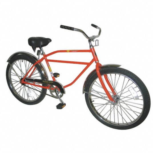 WORKSMAN, 72 in, Orange, Bicycle - 8DH55|INB-ORG - Grainger