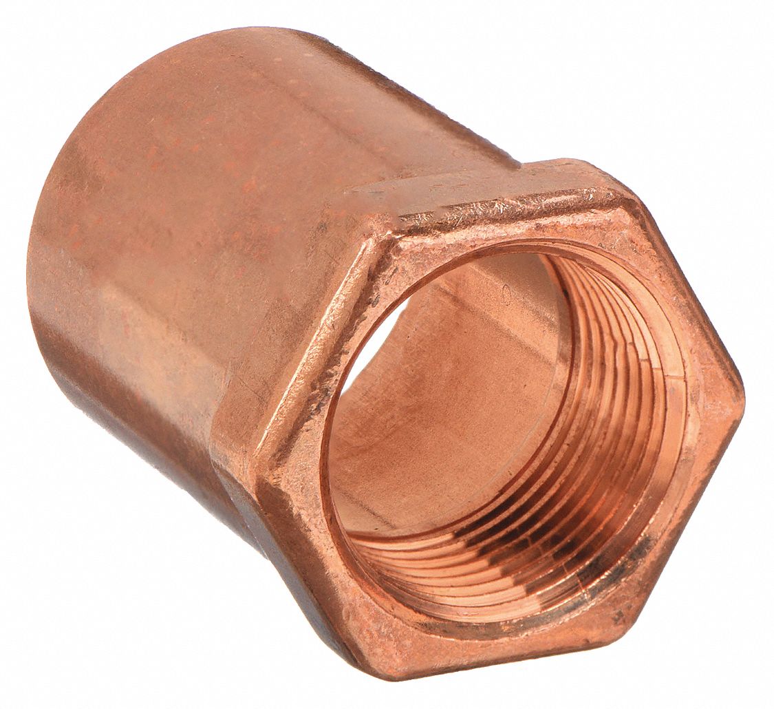 NIBCO, 3/4 in CTS x 1/2 in Pipe, Cup x FNPT, Sweat Fitting Adapter ...