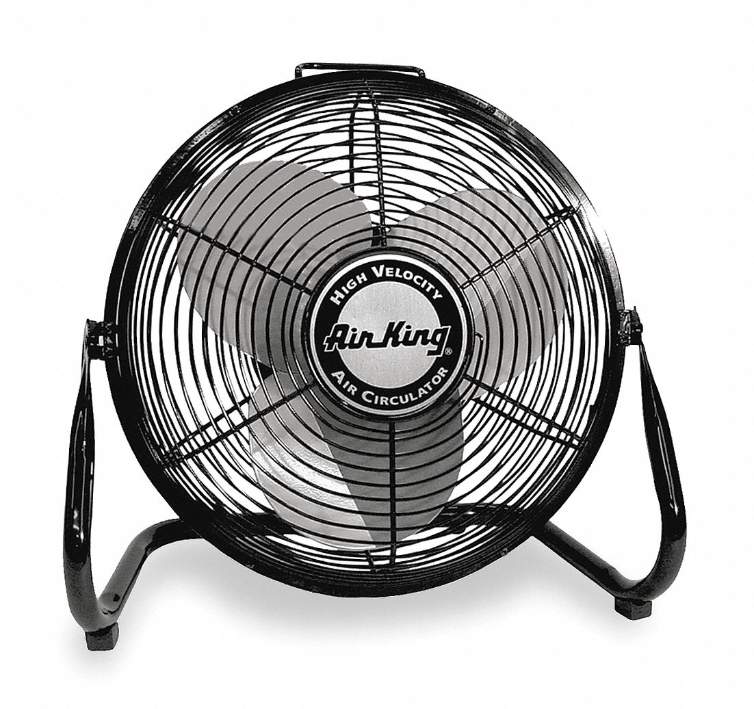 Floor Fan, Non-Oscillating, 120V, Number of Speeds 3 - Grainger