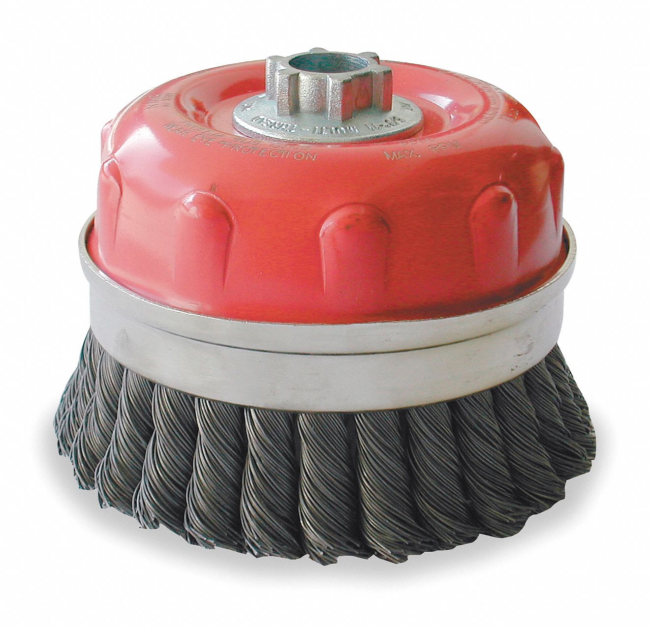 5 in Cup Brush, Threaded Arbor Mounting, 0.020 in Wire Dia. - Grainger