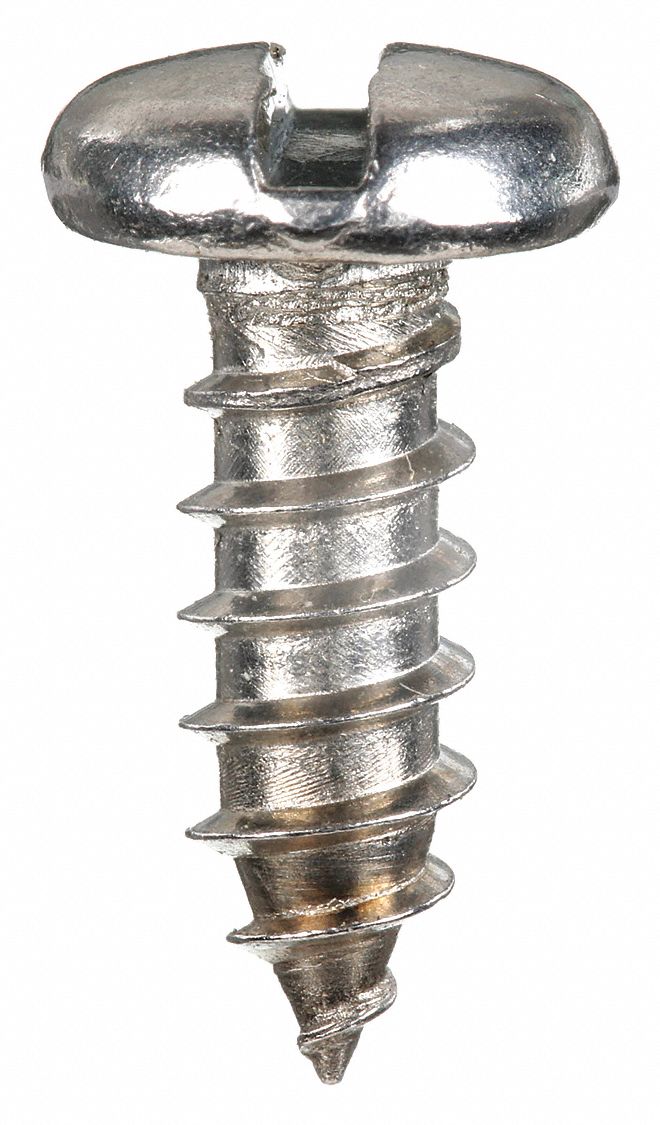 APPROVED VENDOR Tornillo para Lamina 3/8", Material 18-8 Acero inoxidable, Estilo de la Cabeza ...