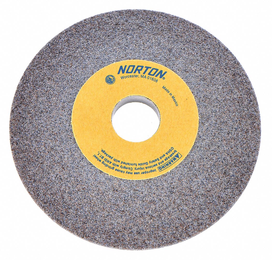 NORTON, Type 12, 6" x 1/2" x 1 1/4", Dish Grinding Wheel - 1VUR2 ...