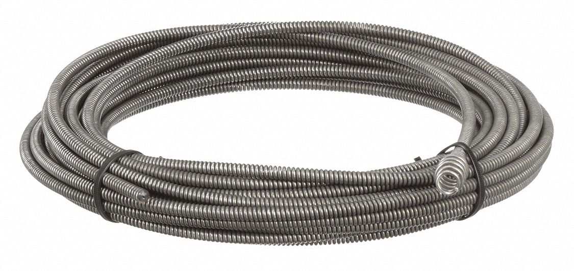 RIDGID, 5/16 in Dia., 50 ft Lg., Drain Cleaning Cable - 1VUY7|89400 ...