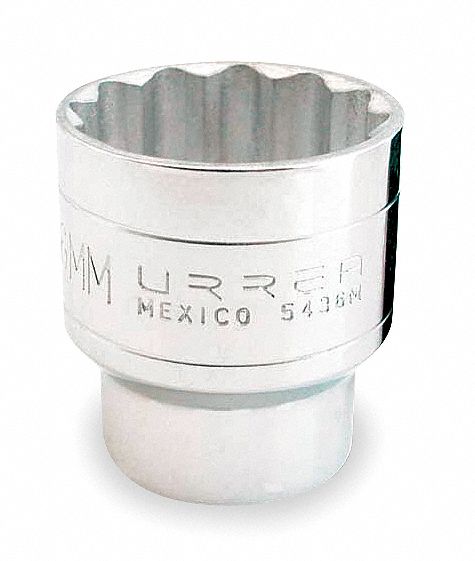 URREA Dado marca URREA , Tam Impulsor 1/2" , Cuadrada , Tam. Dado 21mm ...