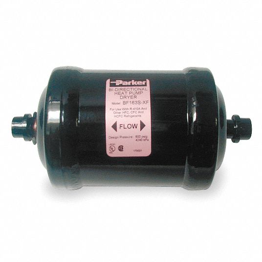 PARKER, Steel, 5.3 in Lg, Liquid Line Filter Dryer - 1VW44|BF163S-XF ...