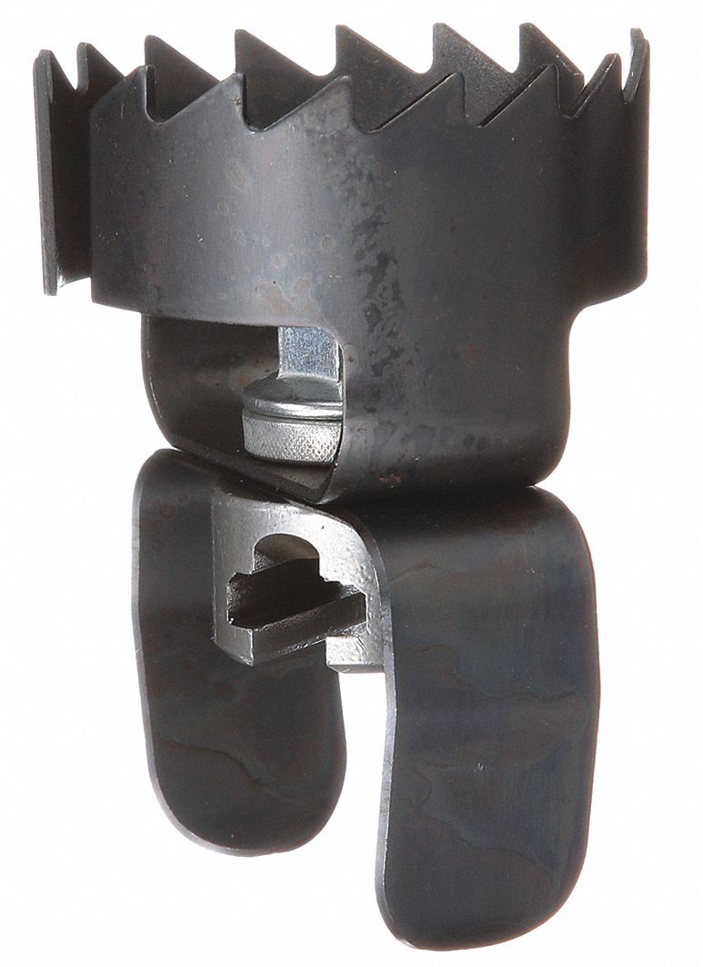 RIDGID, 1 1/4 in Connection, 2 1/2 in Lg., Spiral Saw Tooth Cutter ...