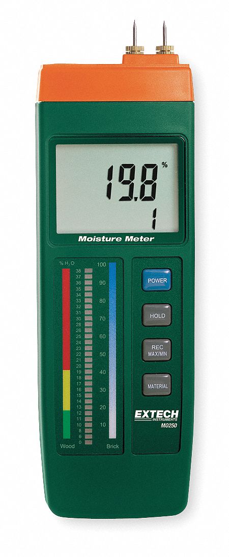 Digital Moisture Meter,6-40 Pct In Wood - Grainger