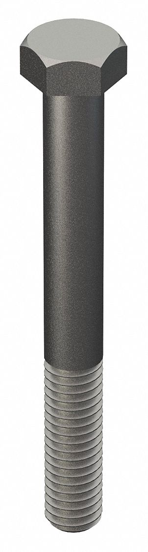 3/8"-16, Hex Head Cap Screw, 3 1/4 in Fastener Length B7, Steel, PK 10 ...