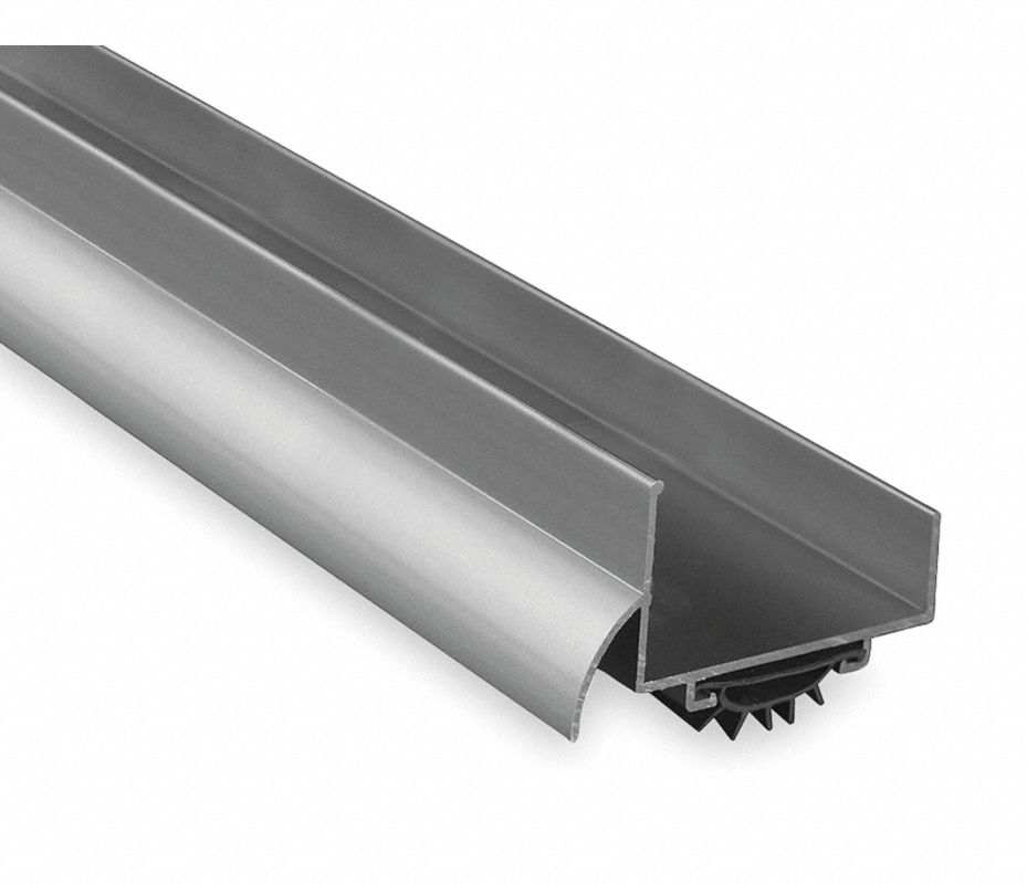 GRAINGER APPROVED Bota Aguas p/Puerta,L 48 pulg.,Vinilo - Botones para ...