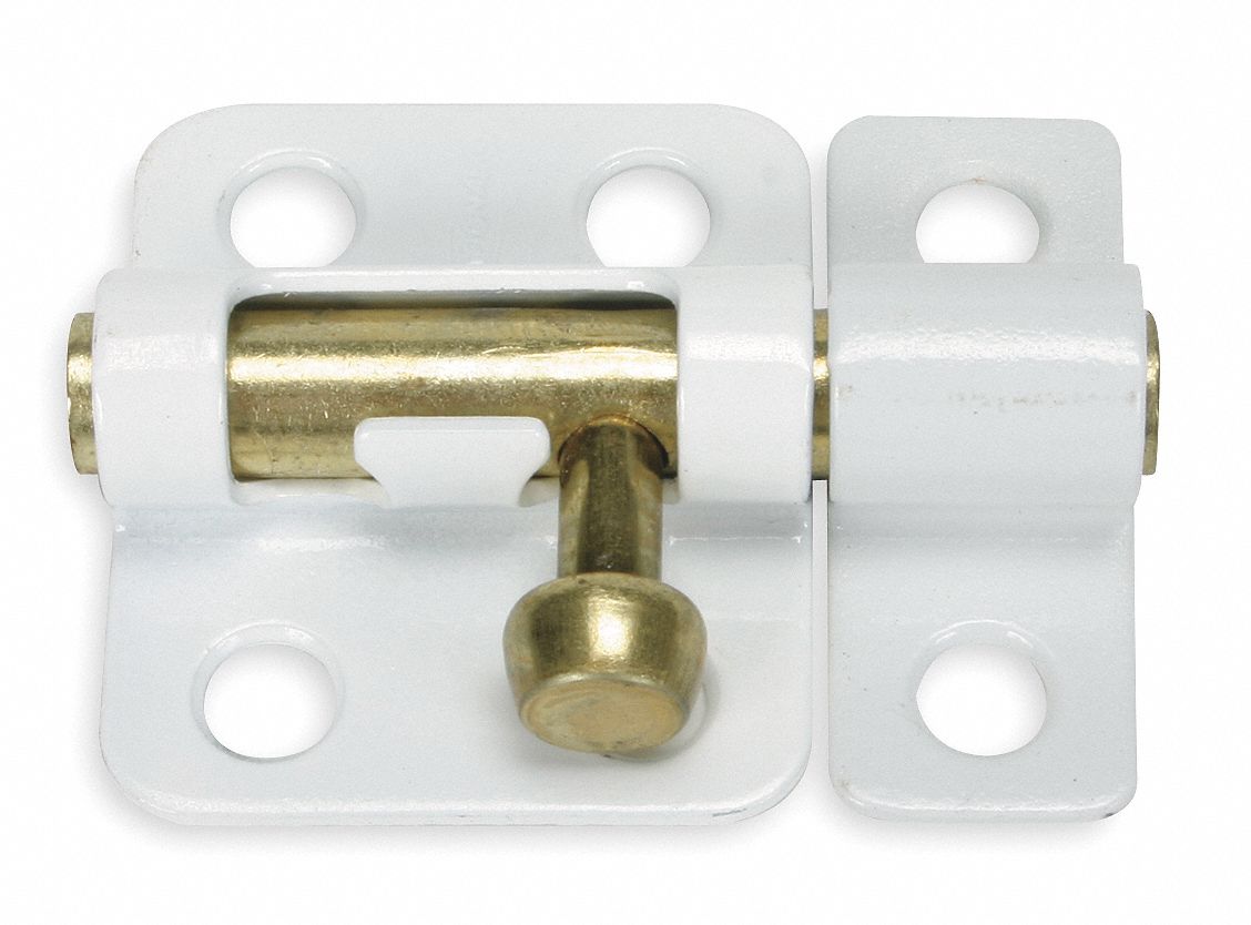 Window Barrel Bolt,White,2 In - Grainger