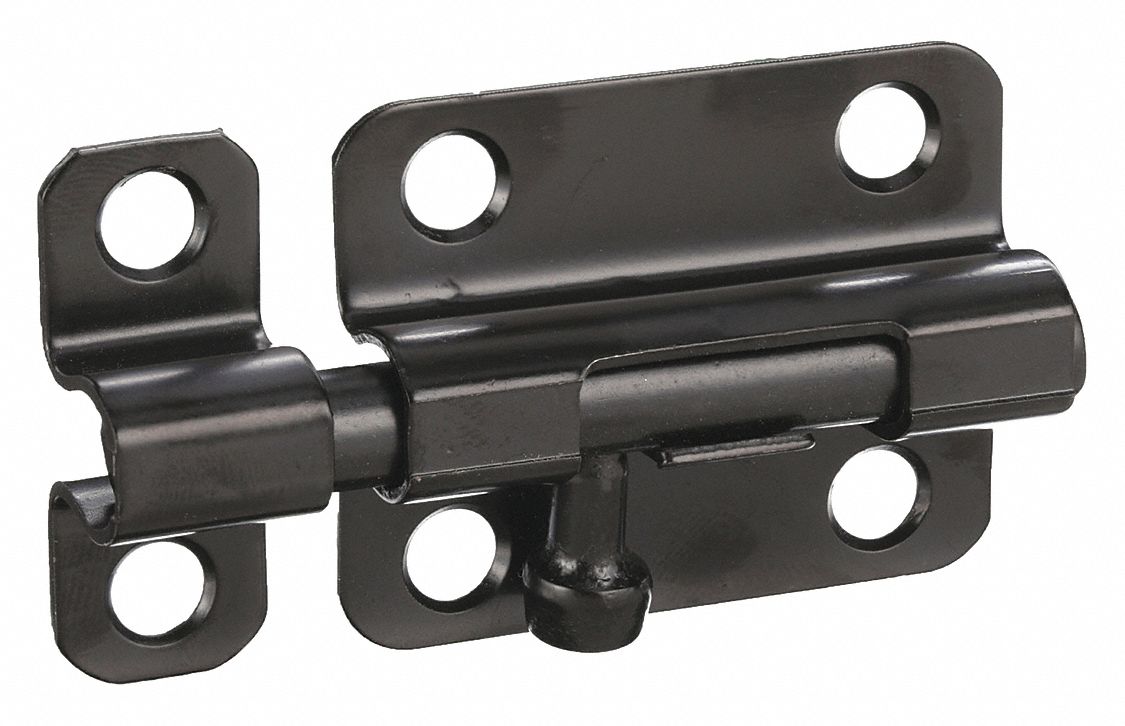 APPROVED VENDOR SLIDE BARREL BOLT BLACK - Door Bolts - GGH1VZZ1 | 1VZZ1 ...
