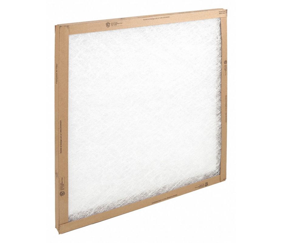 GRAINGER Filtro de Aire no Plisado, 24x24x1, MERV 5, Fibra de Vidrio ...
