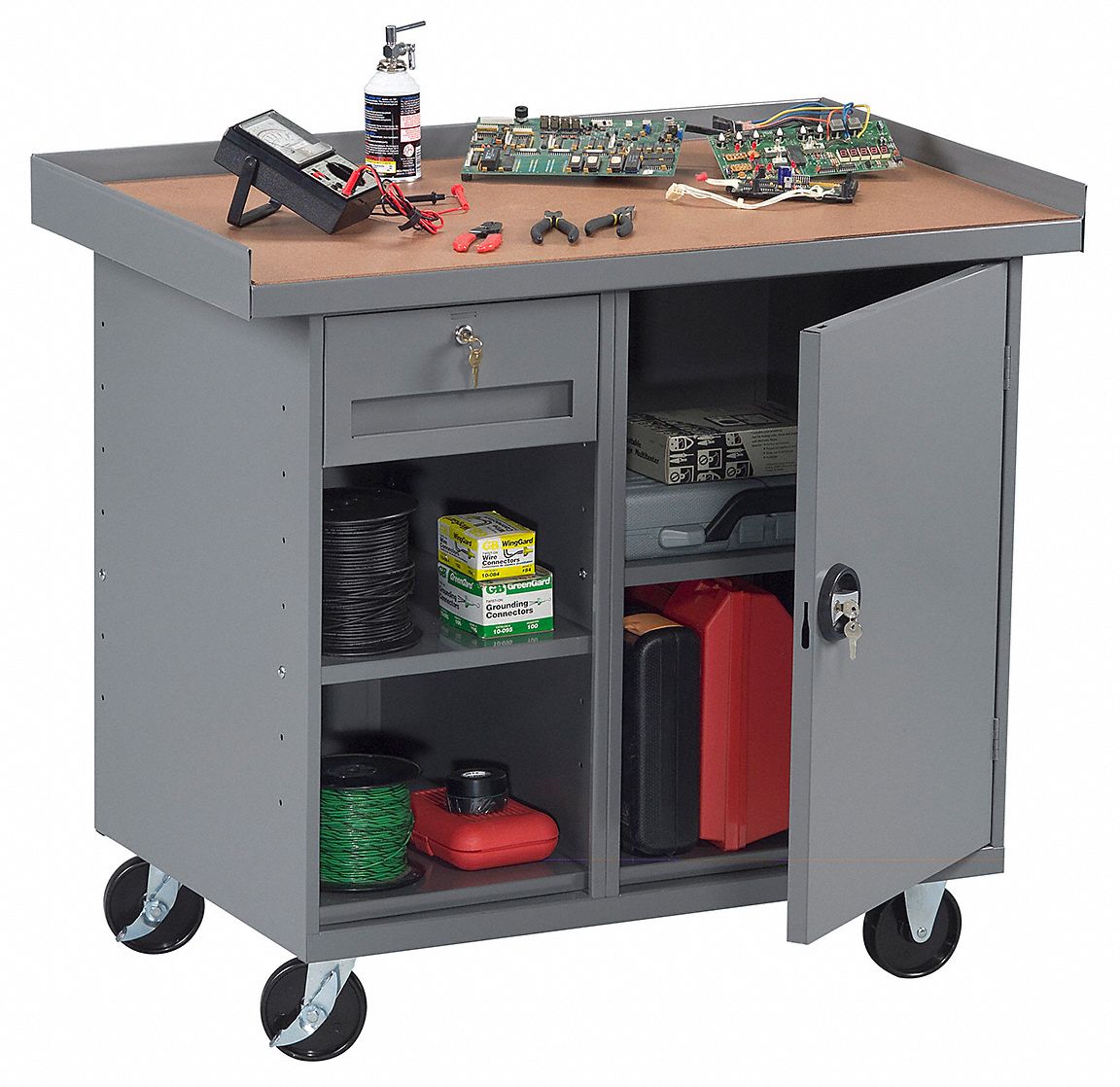 TENNSCO Mobile Service Bench, 25 In. L, 42 In. W - 1W827|MB-2-2542 ...