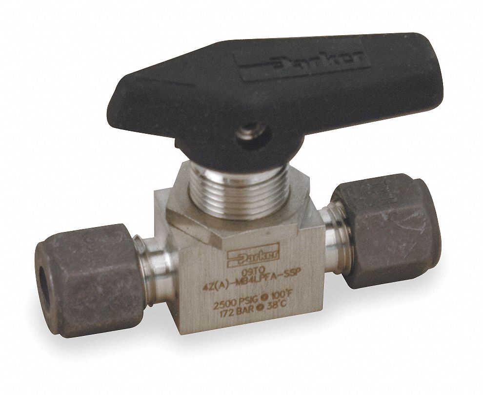 SS Ball Valve,Comp x Comp,1/8 in - Grainger