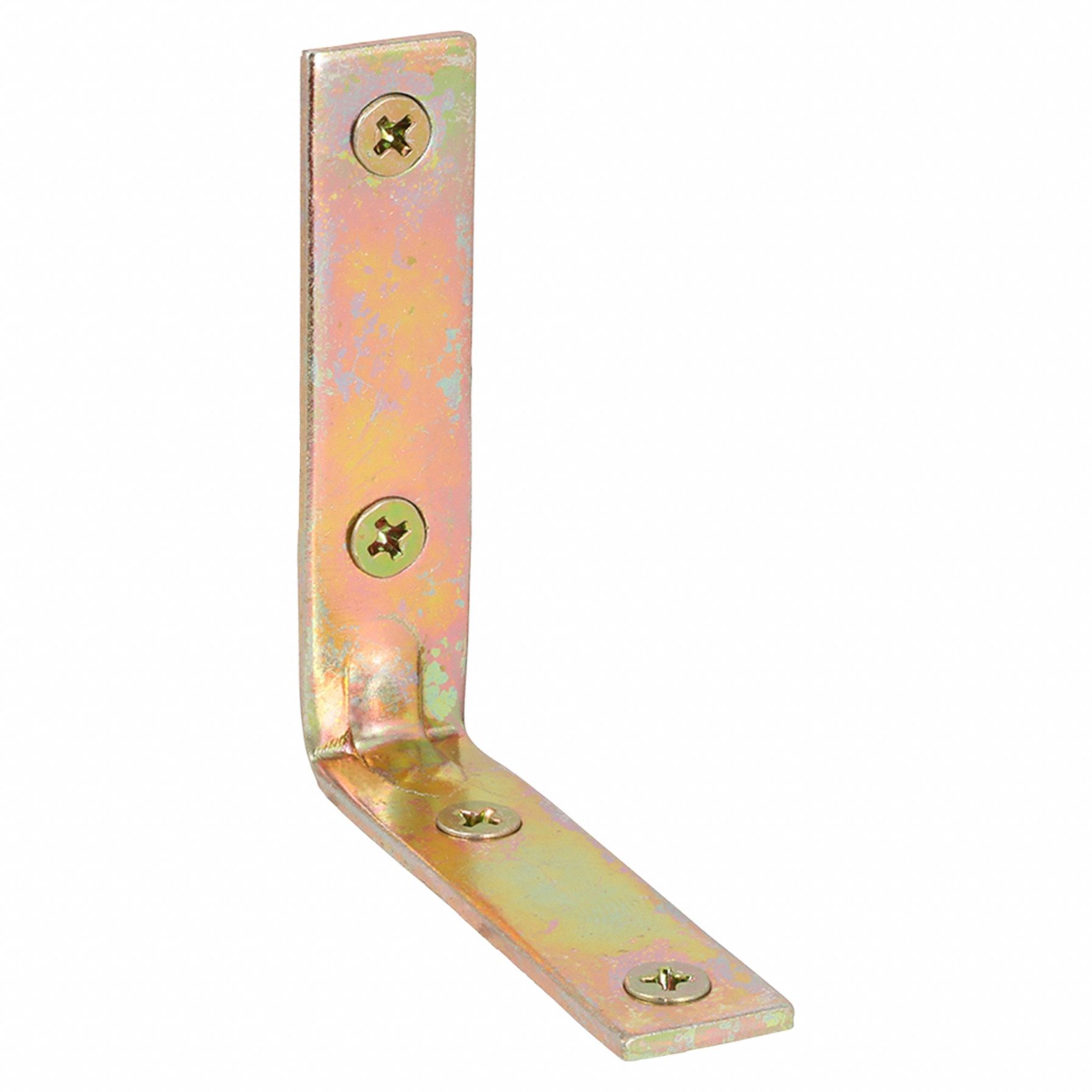 Steel, 2 33/64 in Ht, Corner Brace - 1WDF7|1WDF7 - Grainger