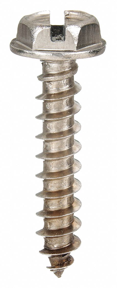#10 Size, 1 in Lg, Sheet Metal Screw - 1WE61|1WE61 - Grainger