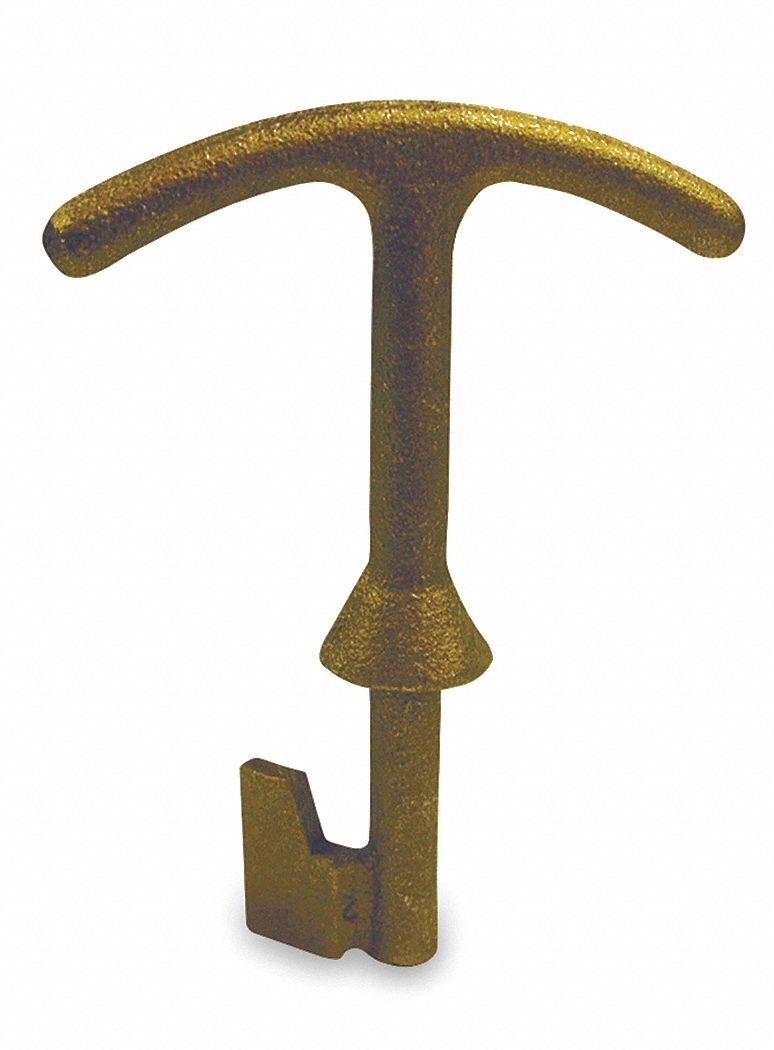T, 6 in, Water Meter Key - 1WJT7|1WJT7 - Grainger